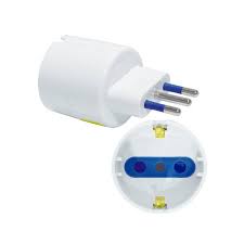 Adaptador Schuko 10A 2P+T Blanco Lexo | Construlomas